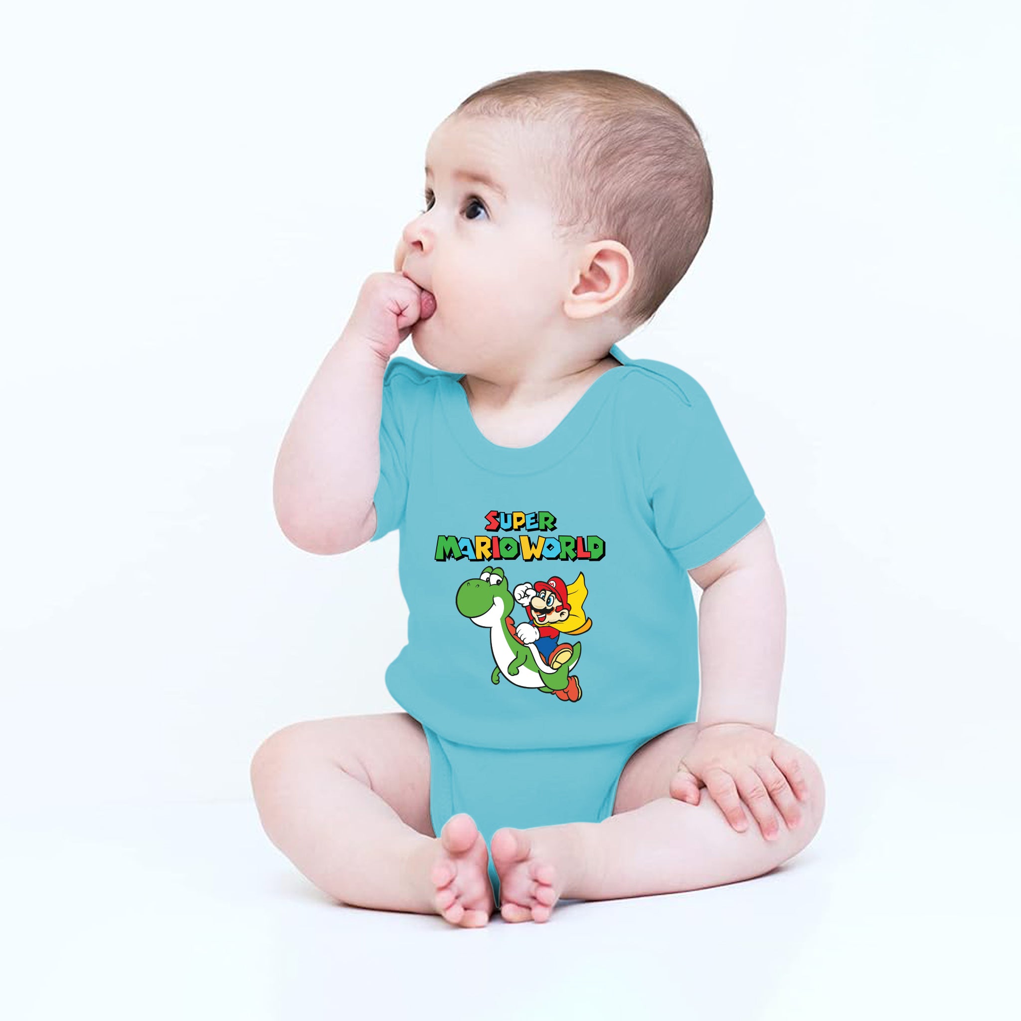 Super Mario World Printed Baby Onesies | Retro & Adorable Gamer Outfit ...